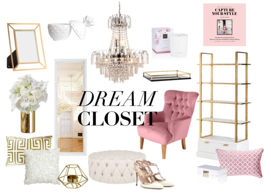 Walk in Closet Inspiration - Romantic Hollywood Glam